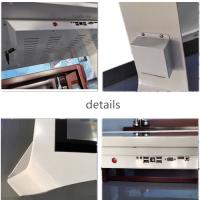 China White 43 Inch Multi Touch Screen Table Standing Kiosk 500cd/M2 for sale