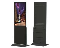 China FCC 43 Inch Free Standing Kiosk Digital Signage Black And Silvery Color for sale