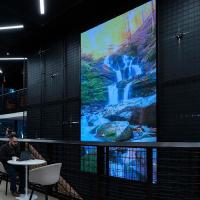 China P15 creative transparent LED video wall 1000*500mm LMS-Mesh lightweight 8.5kg for sale