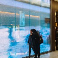China P6 transparent LED screen display 1000*500mm LMS-Mesh better heat dissipation for sale