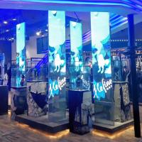China Transparent P50 Creative LED Display Screen 1000×1000mm With Aluminum Frame for sale