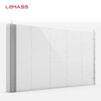 China P15.6 Transparent Glass LED Display Panel Modular Synchronous Control for sale