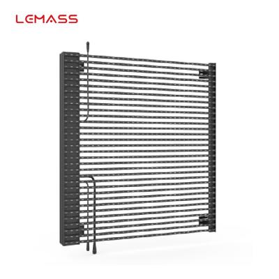 China P15.6 DIP RGB Outdoor LED Display Cabinet Transparent 7000cd / Sqm Brightness for sale