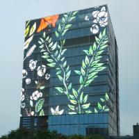 China Outdoor P55 Creative LED Display Screen For Building Video Wall for sale