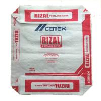 China 20kg to 50kg Woven PP Block Bottom Valve Bags with Self-Closing Valve - 70-100 GSM Laminated Polypropylene Packaging for sale
