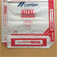 China 20kg to 50kg Woven PP Block Bottom Valve Bags with Self-Closing Valve - 70-100 GSM Laminated Polypropylene Packaging for sale