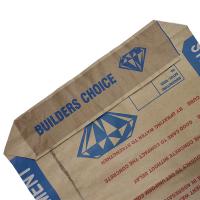 China 20kg Multiwall 3 Ply Paper Bags Waterproof Cement Packaging with 70-100 GSM and Adhesive Seal for sale