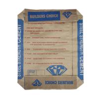 China 20kg Multiwall 3 Ply Paper Bags Waterproof Cement Packaging with 70-100 GSM and Adhesive Seal for sale
