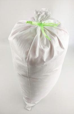 China White Thickened Woven PP Gusseted Bag 70-100 GSM with 80-120 Nm/hr Air Permeability for Fertilizer and Construction Materials for sale