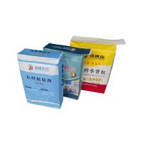 China BOPP Printed PP Woven Block Bottom Valve Bags 70-100gsm for Cement and Construction Materials for sale