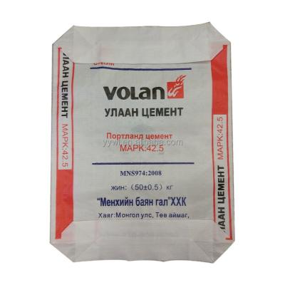 China Customized PP Woven Valve Cement Bags 25kg 50kg Capacity with 70-100 GSM Laminated Fabric for Industrial Packaging for sale