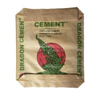 China 25KG 40KG 50KG PP Block Bottom Valve Cement Bags with 70-100GSM Laminated Fabric for sale