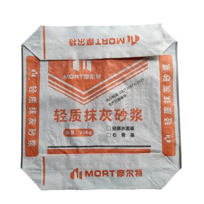 China ISO14001 Certified PP Woven Cement Bags 25KG 40KG 50KG Stackable Block Bottom Valve Packaging for sale