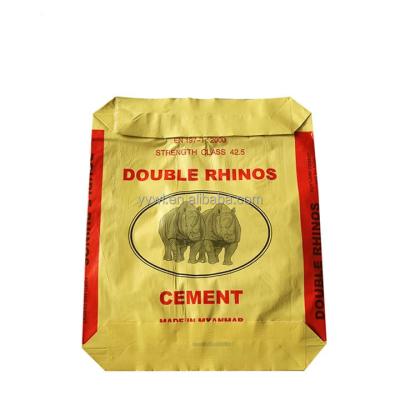 China 25KG 40KG 50KG PP Cement Block Bottom Valve Sack Bags - 70-100GSM Laminated Woven Fabric for sale