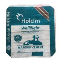 China Ad Star Laminated Woven PP Bags Block Bottom Cement PP Sack Bag 25KG 40KG 50KG for sale