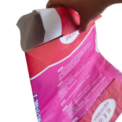 China Waterproof Kraft Paper Cement Bags 20kg Multi-Wall with 90gsm Offset Printing and Self-Closing Valve for sale