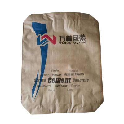 China Hot Sale 25KG 40KG 50KG Ad Star Bags PP Block Bottom Bag Cement Valve Bags Cement Sack for sale