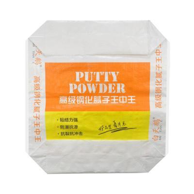 China 20KG 25KG 40KG 50KG  PP Valve Block Bottom empty cement bag China manufacture for sale