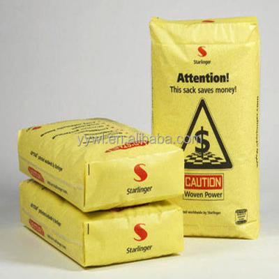China Hot sale 20KG 25KG 40KG 50KG  PP Valve Block Bottom empty cement bag China manufacture for sale