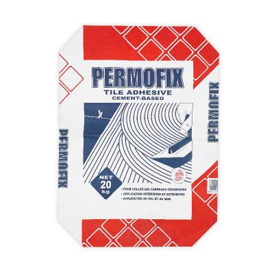 China Hot sale 20KG 25KG 40KG 50KG  PP Valve Block Bottom empty cement bag China manufacture for sale