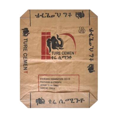 China Best Sale 20KG 25KG 40KG 50KG  PP Valve Block Bottom empty cement bag China manufacture for sale