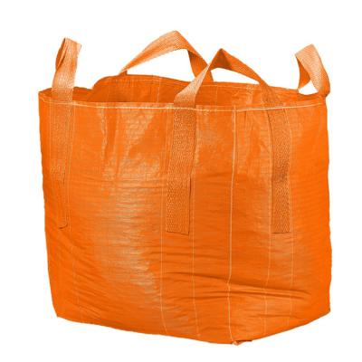 China 1 Ton PP Woven FIBC Jumbo Bag with 5:1 Safety Factor for Construction Cement and Firewood for sale