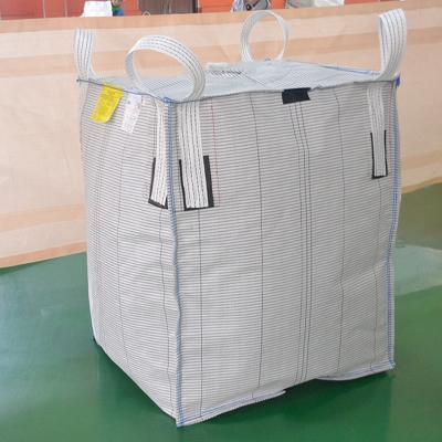 China 1 Ton Construction Cement Jumbo Bag with Flat Bottom and 1500kg Capacity - Custom Printing Available for sale