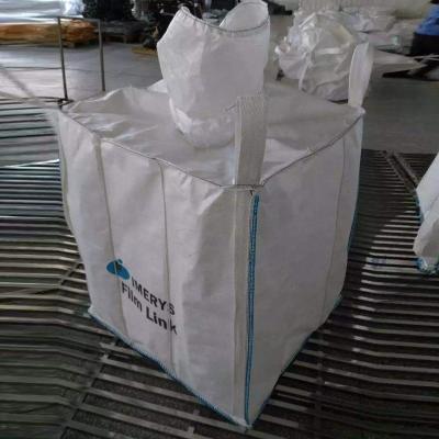 China 1 Ton Cement Jumbo Bags with 5:1 Safety Factor - 1500kg Capacity Virgin PP Bulk Bags for Mortar Powder for sale