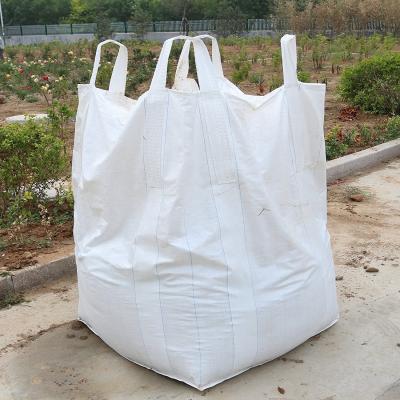 China 1 Ton Cement Mortar Powder Jumbo Bags with 1500kg Capacity and 5:1 Safety Factor - Woven PP Construction for sale