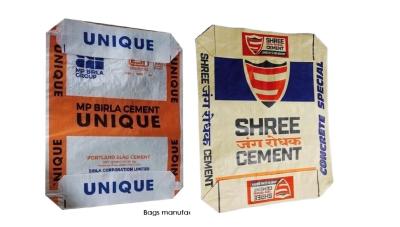 China 20kg 40kg 50kg PP Woven Cement Bags with Valve - 70-100 GSM Laminated Construction Packaging for sale