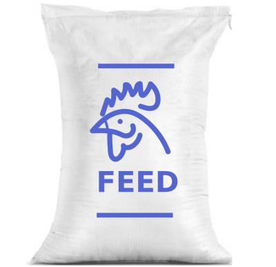 China 25kg Custom Printed PP Woven Chicken Feed Bags 70-100 GSM with 4-Color Offset Printing for sale