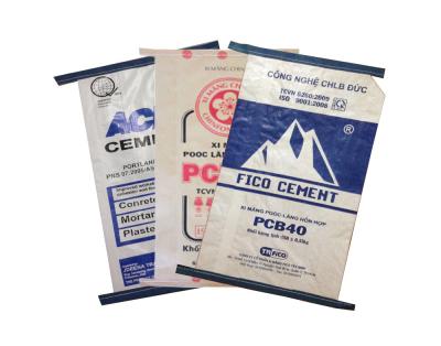 China PP Woven Cement Bags 50kg 40kg 20kg with 65kgf Tensile Strength and ISO9001 Certification for sale