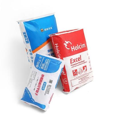 China Custom 50 kg Laminated PP Woven WPP Valve Cement Packaging Sacks Heavy Duty Sack 50kg for sale