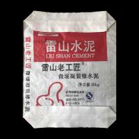 China Kraft Color PP Woven Valve Bags with Block Bottom for Cement Packaging for sale