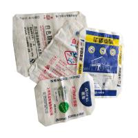 China Square Bottom Cement Bag Custom 20Kg Polypropylene Tile Adhesive Woven Valve Bag for sale