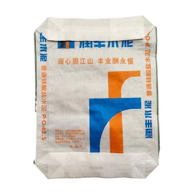 China 25 KG 40 KG 50 KG PP Woven Cement Sack Empty PP Valve Bag Block Bottom With Valve for sale