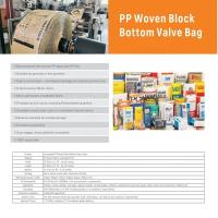 China 25 KG 40 KG 50 KG PP Woven Cement Sack Empty PP Valve Bag Block Bottom With Valve for sale