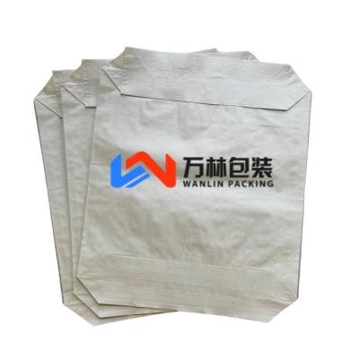 China Heat Seal Plastic Packaging Bag for Cement Building Material 50x60x10cm 85GSM for sale