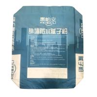 China 40x46x10cm 86GSM Woven PP Valve Bag with BOPP Printing for 20kg Waterproof Putty Powder Packaging for sale
