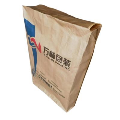 China Surface Printed Moisture Proof PP Woven Cement Bags 20 KG 25 KG 40 KG 50 KG Packaging for sale