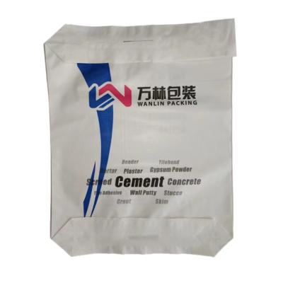 China Chemical Masterbatch Empty Valve PP Cement Bags Gypsum Mortar Putty Tile Adhesive Packaging for sale