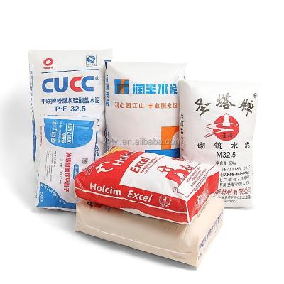 China Empty Cement PP Woven Bags 20Kg 40Kg Sack for Gypsum Powder for sale