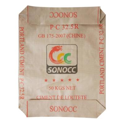 China 50KG PP Cement Valve Bag with Self Adhesive Seal for sale