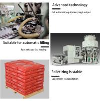 China 25kg 40kg 50kg PP Woven Block Bottom Valve Bags with Self-Closing Valve for Cement Mortar Packaging for sale