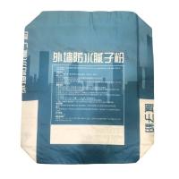 China 40x46x10cm 86GSM(61+11+14GSM) Woven PP Valve Bag With Luxury Bopp Printing For 20kg Exterior Wall Waterproof Putty Powder for sale