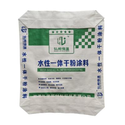 China LDPE Laminated PP Valve Cement Bags 25KG-50KG Capacity with 4-Color Printing for Construction Materials for sale