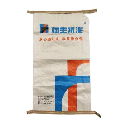 China Laminated PP Woven Cement Bags 20kg 40kg 50kg with 60-80 GSM for Construction Packaging for sale