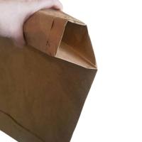China 2 ply 90GSM Paper Valve Bag with  Block Bottom for 50kg Cement Packaging Bags for sale