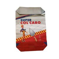 China 2 Layer 90GSM Paper Valve Bag with  Block Bottom for 50kg Cement Packaging Bags for sale