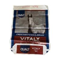 China Animal Feed Bag BOPP Printing Open Top Square Bottom Waterproof PP Woven Bag for Pet Food for sale